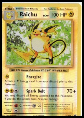 2016 Pokemon #Stage 1 Raichu 36/108 Holo | eBay