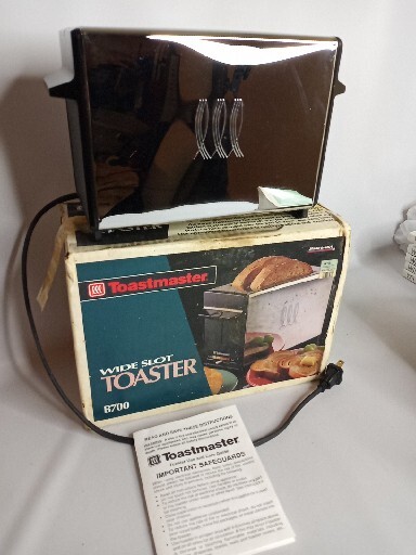 Retro NOS Vintage Toastmaster Chrome Toaster Model B700 2 Slice Factory ...