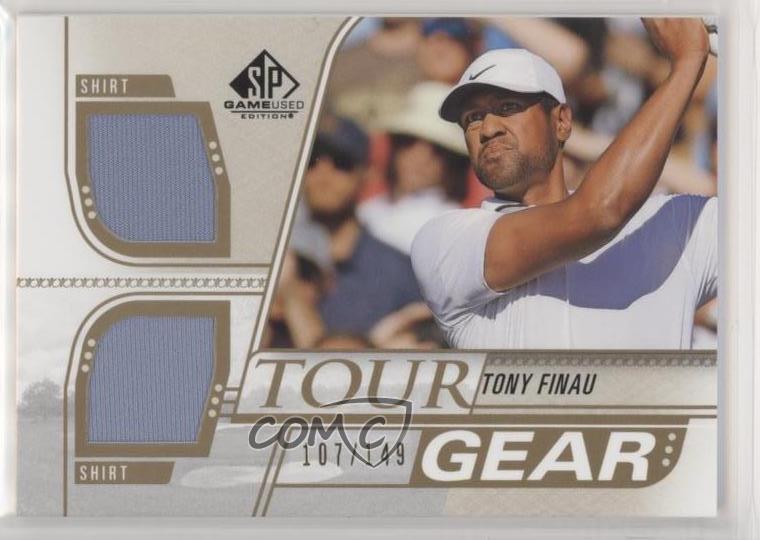 2021 SP Game Used - Tour Gear Gold #TG-TF Tony Finau /149 (MEM, RC) for ...