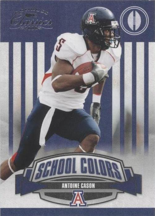 2008 Donruss Classics - School Colors Antoine Cason #SC-3 /1000 (RC ...