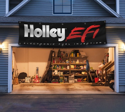 Holley Performance EFI 2x8ft Dirt Racing Car Banner Man Cave Wall Decor ...