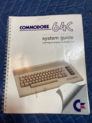 Commodore 64c System Guide Manual Basic 2.0 | eBay