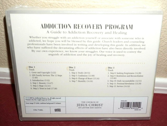 LDS Family Services Addiction Recovery Program Audiobook CD Mormon for ...