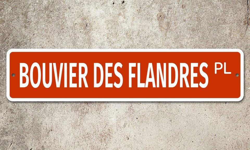 5343 SS Bouvier Des Flandres 4" x 18" Novelty Street Sign Aluminum | eBay