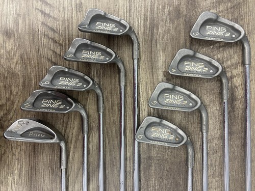 Ping Zing 2 White Dot Irons ⛳️ 3 4 5 6 7 8 9 W S, S Flex, 9 Iron Set ...
