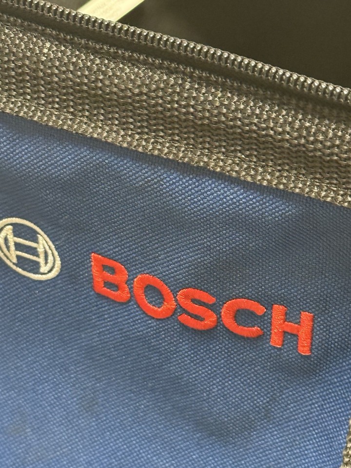 Bosch Blue Tool Bag Heavy Duty Zippered Carry Case Small (Minor Scuffs ...