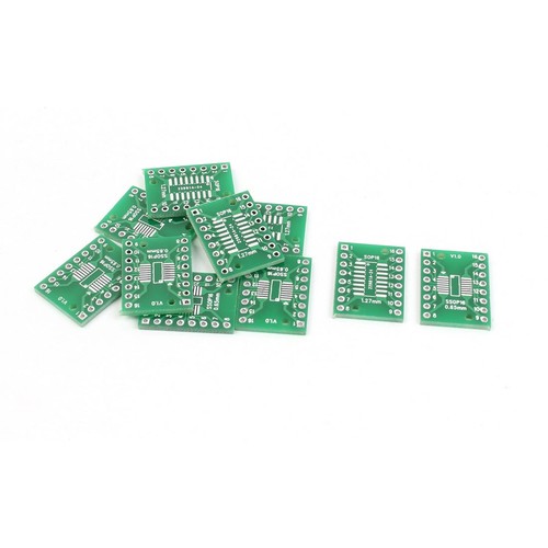 10 Pcs SSOP16 SOP16 0.65mm 1.27mm to DIP 16Pins 2.54mm IC PCB Adapter ...