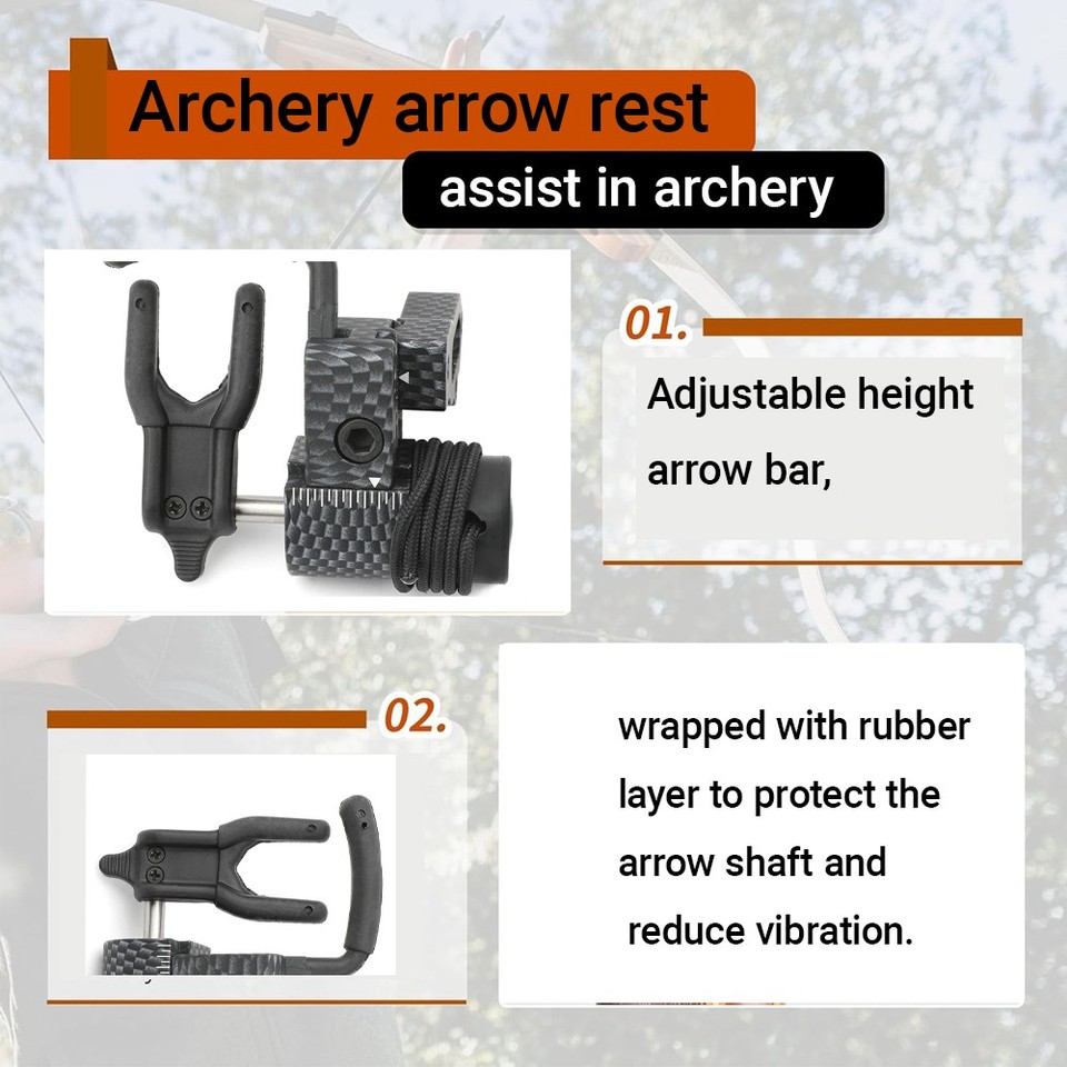 Archery Drop Away Arrow Rest TP814 Adjustable RH Compound Bow Hunting ...