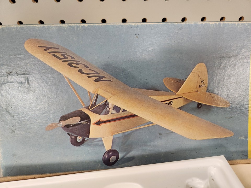 Vintage Sterling Models PIPER Vagabond Balsa Wood Model Kit K7 Wing 33 ...