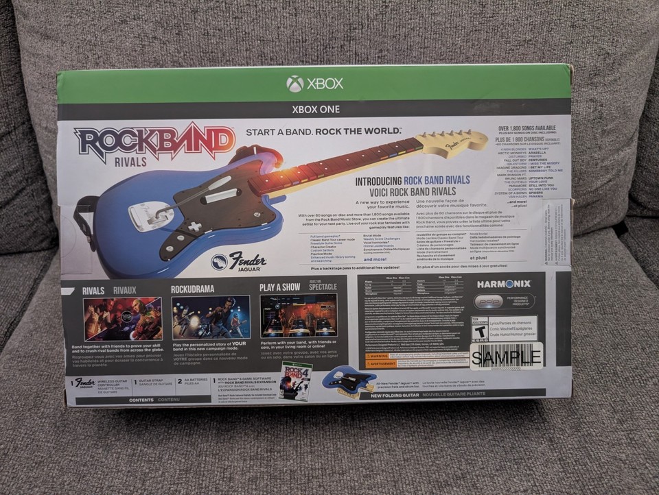 Rock Band 4 Rivals Jaguar Bundle Xbox One NEW IN BOX SAMPLER NOT FOR ...