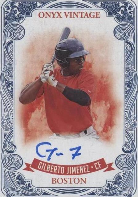 2021 Onyx Vintage - Gilberto Jimenez #VAGJ Blue Ink Autographs /325 (AU, RC) for sale online | eBay