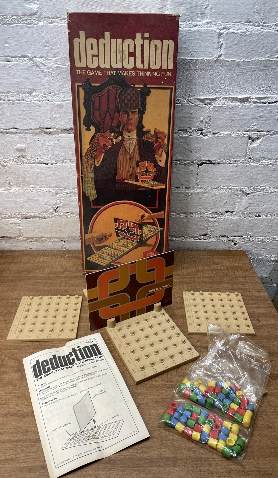 Vintage Deduction Board Game by Ideal 1976 Strategy Complete | eBay