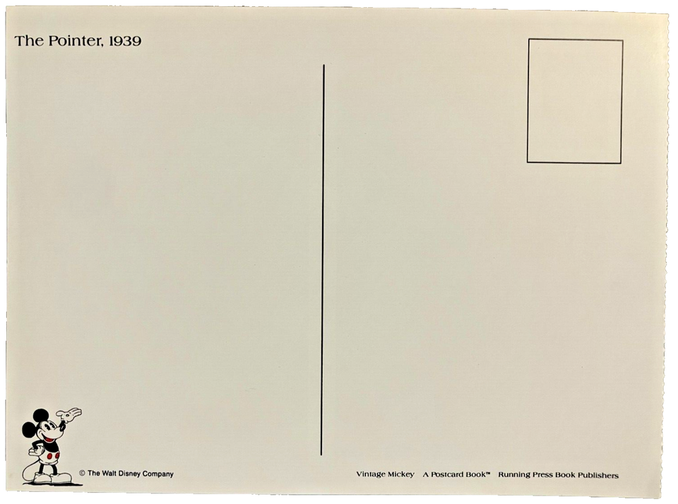 Postcard Mickey Mouse movie: "The Pointer" from Walt Disney, new ...