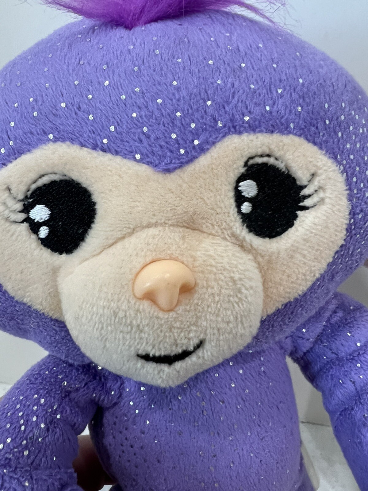 Fingerlings Monkey Purple Sparkle Plush Stuffed 9" Posable Toy Doll | eBay