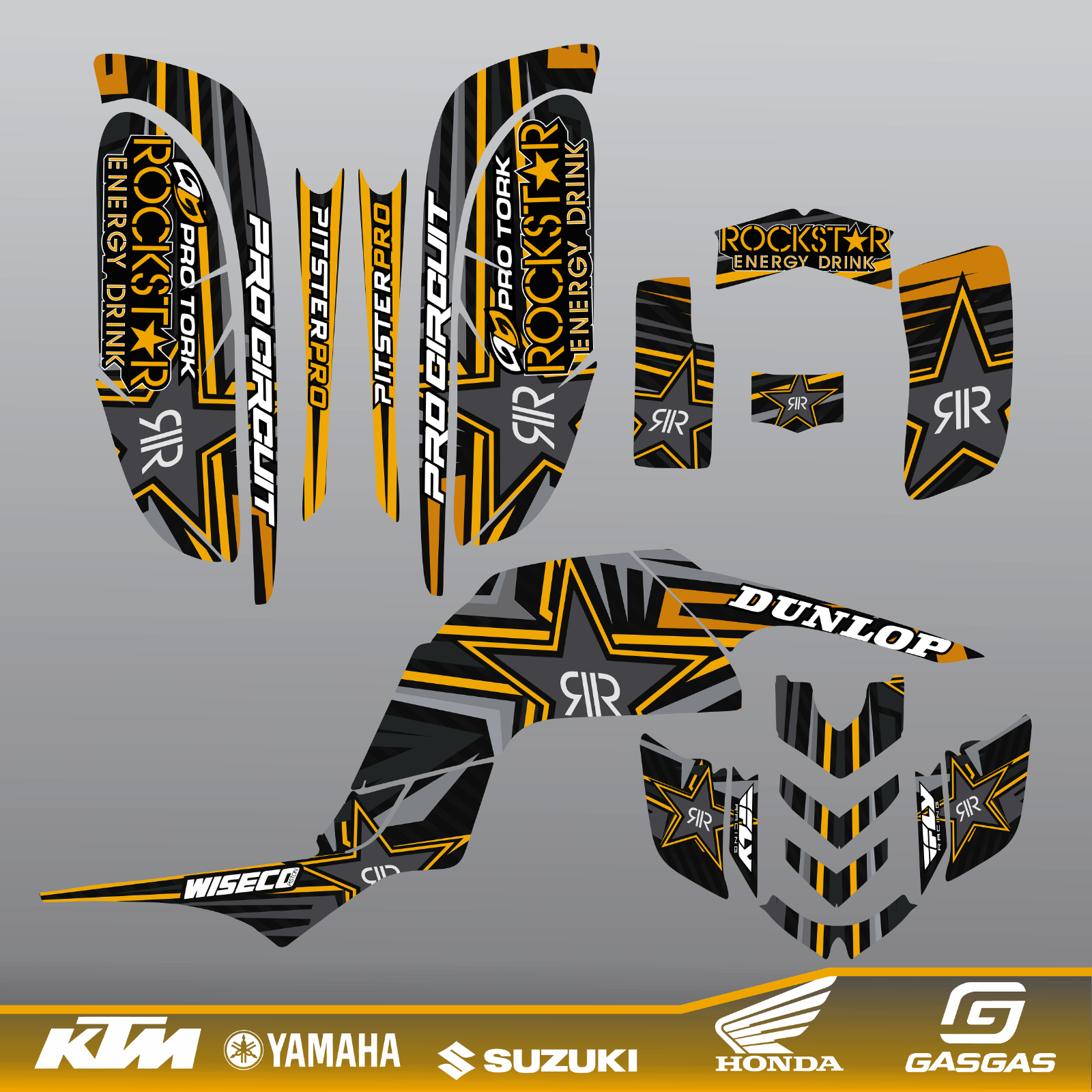 YAMAHA RAPTOR 660 660R FULL GRAPHICS DECALS STICKERS KIT ATV | eBay