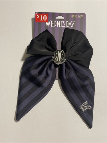 Wednesday Addams Hair Bow Halloween Gothic Costume New | eBay