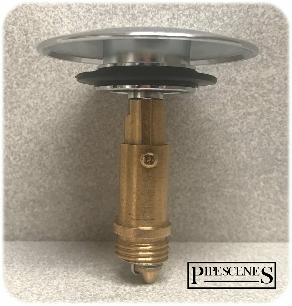 Bathroom Sink / Basin Replacement Domed 60mm Clicker Plug & Spring ...
