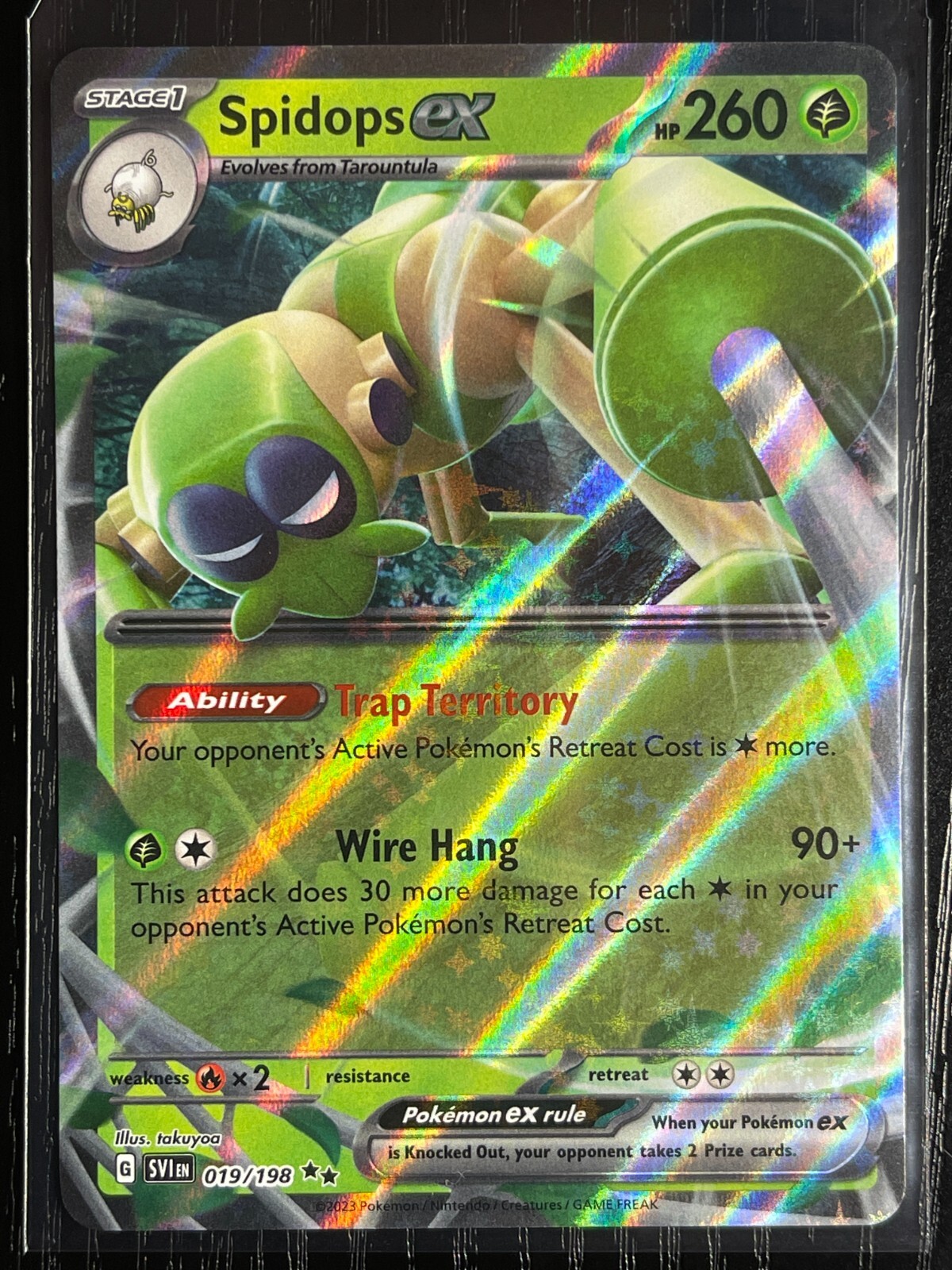 Spidops ex 019/198 (Ultra Rare) Scarlet & Violet Base Set Near Mint ...