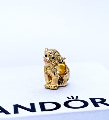 New 100% Authentic PANDORA 14k Gold P Disney The Lion King Simba Charm ...