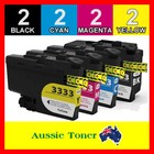 8x Ink Cartridge LC-3333 LC3333 BCMY for Brother DCP J1100DW MFC ...