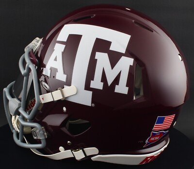 TEXAS A&M AGGIES NCAA Riddell Speed Full Size AUTHENTIC Football Helmet ...