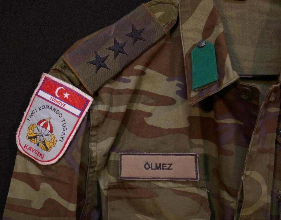 Vintage Turkish Army Captain Airborne Commando Camouflage ERDL Uniform ...