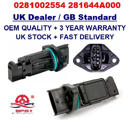 Mass Air Flow meter Sensor 0281002554 281644A000 OEM for HYUNDAI KIA 2. ...