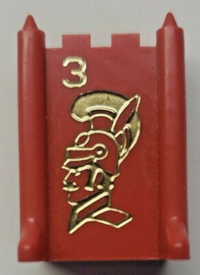 1970 Milton Bradley Stratego Board Game Replacement "Red 3 Colonel ...