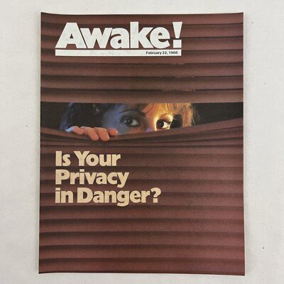 Awake Magazine Watchtower February 22, 1988 Is Your Privacy in Danger ...