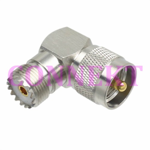 10pcs PL259 PL-259 male to UHF female SO-239 right angle 90° adapter ...