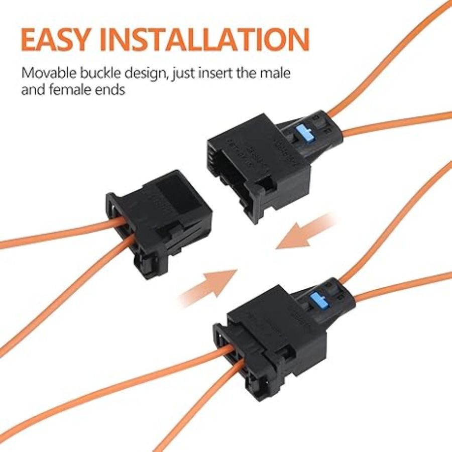 2Pcs Fiber Optic Loop, Female and Male Fiber Optic Bypass Loop Adapter ...