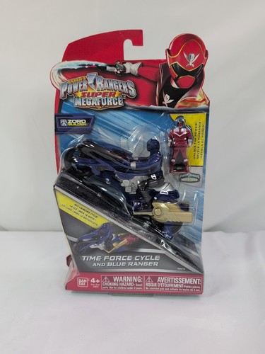 Power Rangers Super Megaforce TIME FORCE CYCLE & BLUE RANGER - NEW | eBay