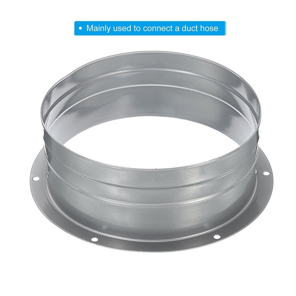 Connector Pipe 1 Pcs Air-inlet Connector Duct Exhaust Flange Galvanized ...