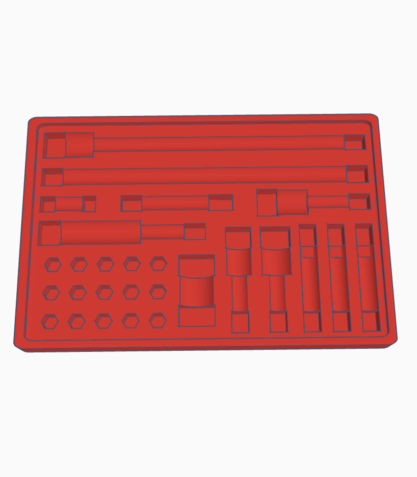 Tray for Snap On Tool SDMEXT27K 27 pc 1/4" Hex Drive Ball Detent ...
