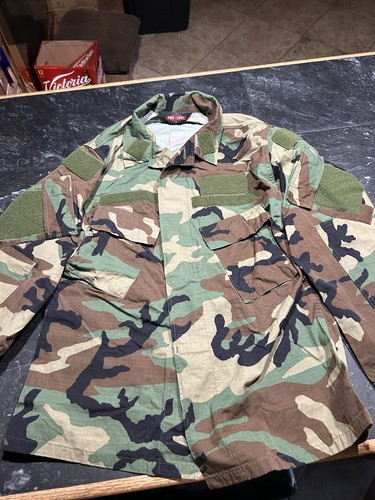 Tru-Spec Combat Blouse BDU Woodland MEDIUM-REGULAR MR Raid Mod | eBay
