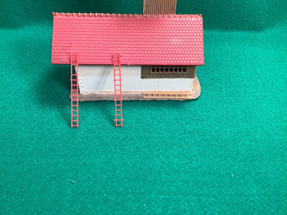 VINTAGE FALLER HO SCALE FIRE BRIGADE ENGINE HOUSE BUILT | eBay