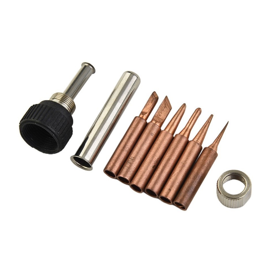 Soldering Iron Tip Set of 8 with Handles for Efficient Soldering Tasks ...