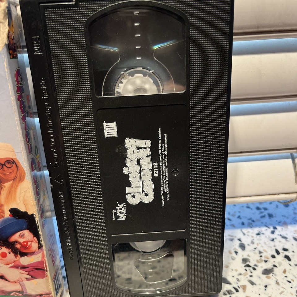 Kids for Character: Choices Count! VHS 1997 Children’s Education ...