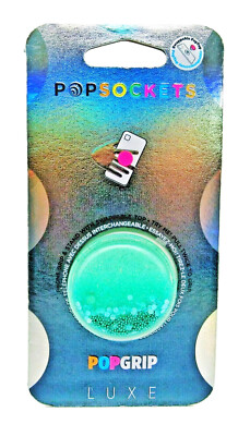 PopSockets Luxe Tidepool Green Mint Glitter Bling Pop Socket PopGrip | eBay