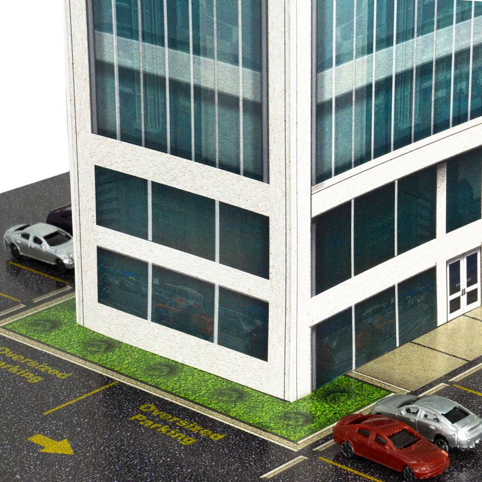 Z Scale Building Kit 1/220 Scale Office Building, Fits Micro-trains ...