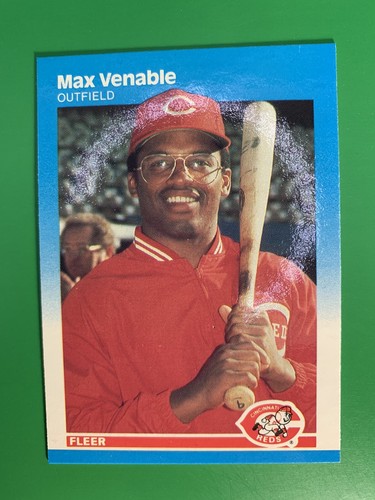 1987 Fleer Glossy Max Venable #216 Cincinnati Reds | eBay