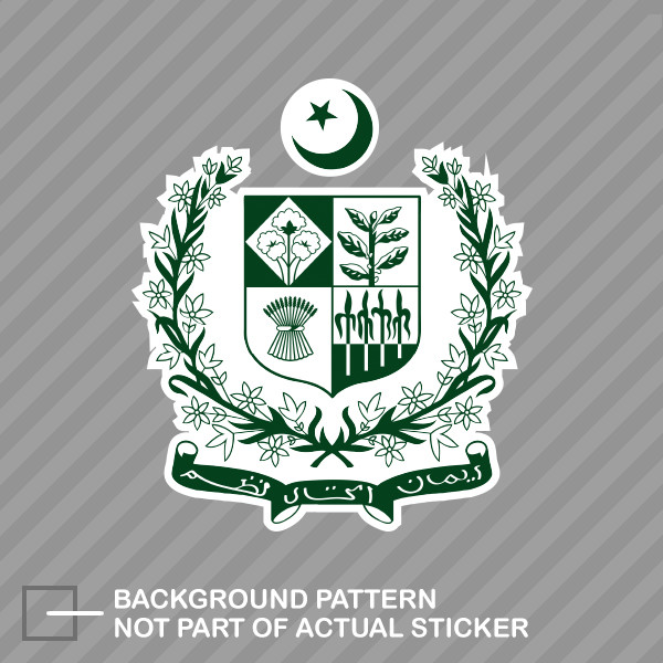 Pakistani Emblem Sticker Decal Vinyl Pakistan flag PAK PK | eBay