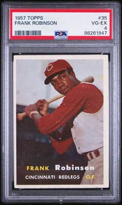 1957 Topps Frank Robinson Rookie #35 RC Cincinnati Redlegs PSA 4 VG-EX ...