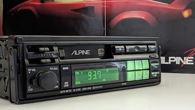 Alpine 7293M Old School 90s Tape FM/AM Car Radio BT UPGRADED + 6 Months ...