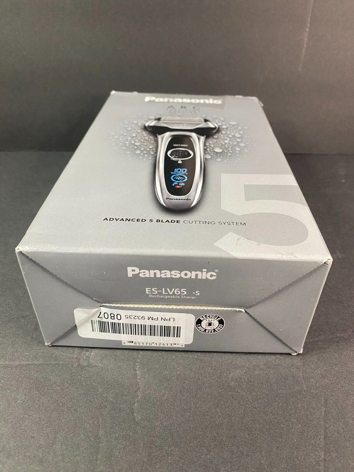 Panasonic ES-LV65 ARC5 Mens Black Gray Pop Up Trim Cordless ...