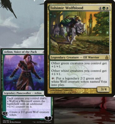 Tolsimir Wolfblood WOLVES Commander Deck EDH Selesnya Magic MTG Ready ...