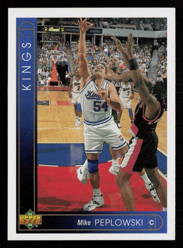 Mike Peplowski 1993-94 Upper Deck #340 RC Sacramento Kings Basketball ...