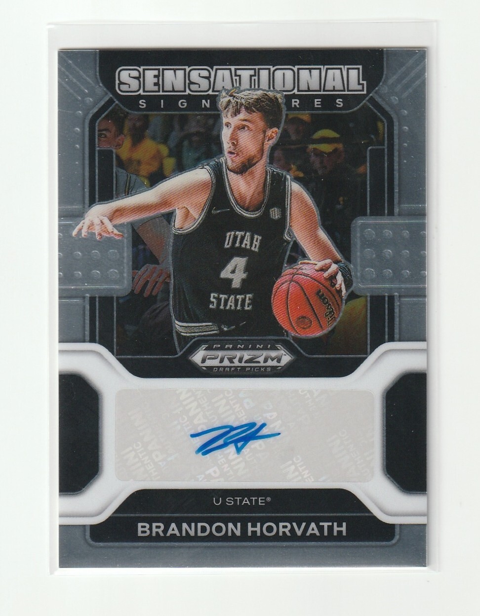 BRANDON HORVATH 2022 Draft Picks Sensational Signatures AUTO UTAH STATE ...