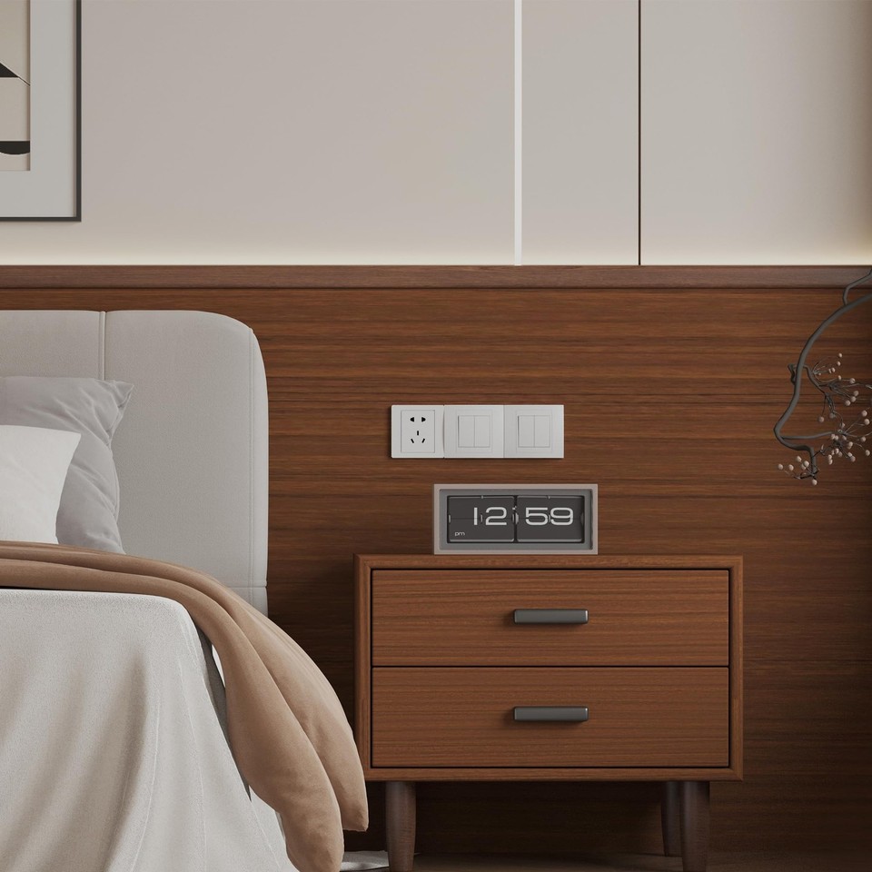 24"×197" Brown Walnut Wallpaper Peel and Stick Wide Faux Walnut Wood ...