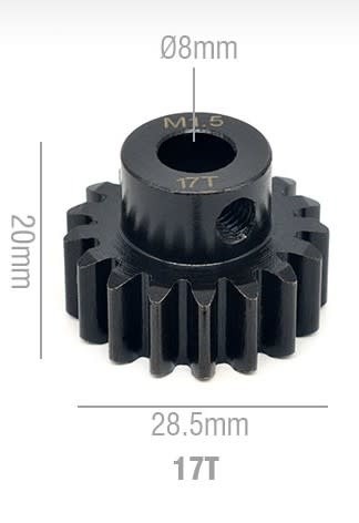 MRCS17 17T MOD 1.5 Chromium Steel w/8mm Bore | eBay